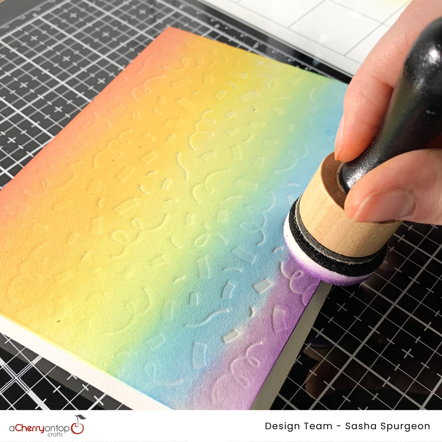 How to Use Stamping Foam to Create Easy Backgrounds – Sasha Makes Cards